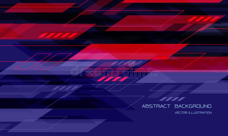 Abstract Blue Red Cyber Geometric Overlap with Blank Space for Text ...