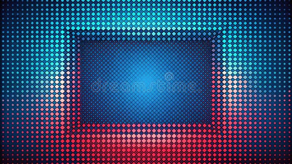 Abstract Blue and Red Diamond Pattern Background with Central Empty ...