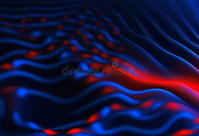 Abstract Blue and Red Dynamic Wavy Line Dotted Texture Stock ...