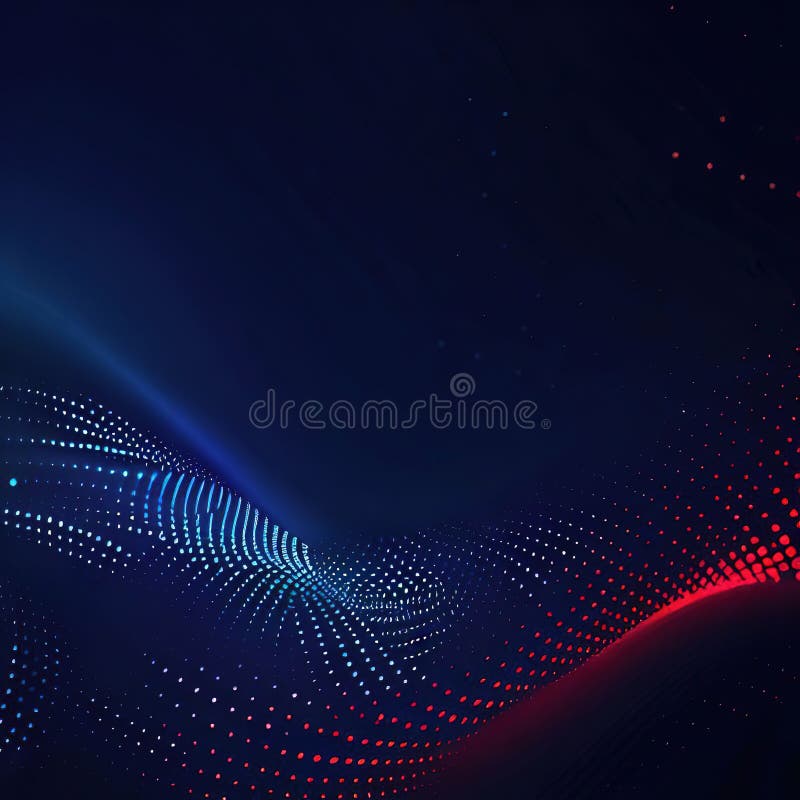 Abstract Blue and Red Dynamic Wavy Line Dotted Texture ,Dark Blue ...