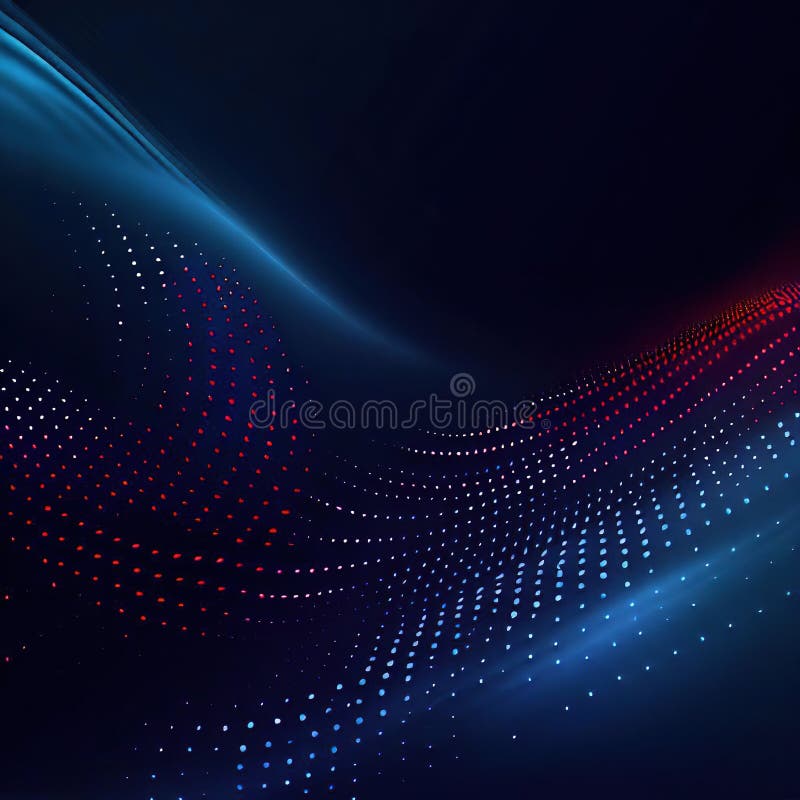 Abstract Blue and Red Dynamic Wavy Line Dotted Texture ,Dark Blue ...