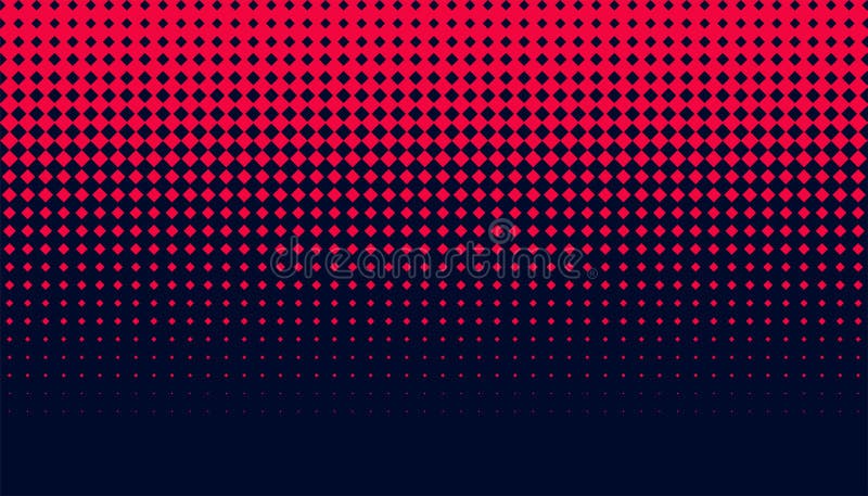 Abstract Blue and Red Halftone Pattern Background Design Stock Vector ...