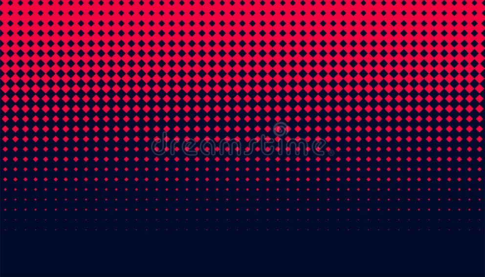 Abstract Blue and Red Halftone Pattern Background Design Stock Vector ...