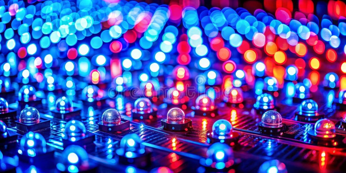 Blue Red Led Lights Stock Illustrations – 3,551 Blue Red Led Lights ...