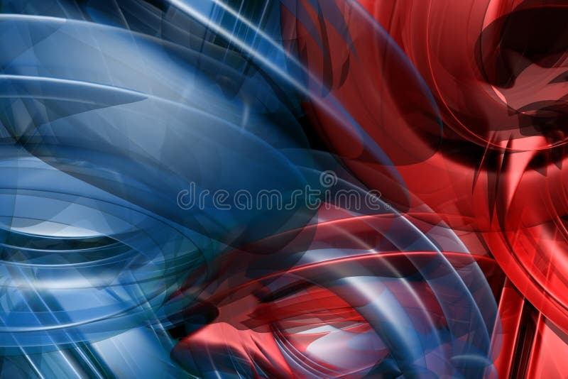 Abstract Blue and Red Shapes Stock Illustration - Illustration of ...