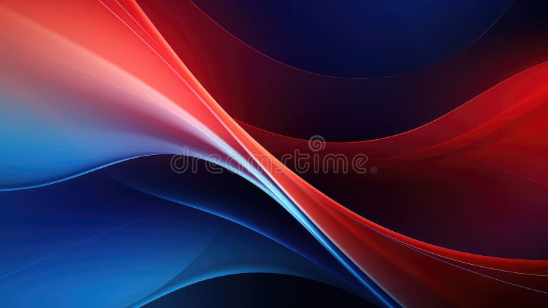Abstract Blue and Red Tech Background Stock Illustration - Illustration ...
