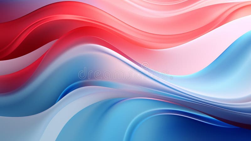 Abstract Blue and Red Wave Background. Background Concept Stock ...