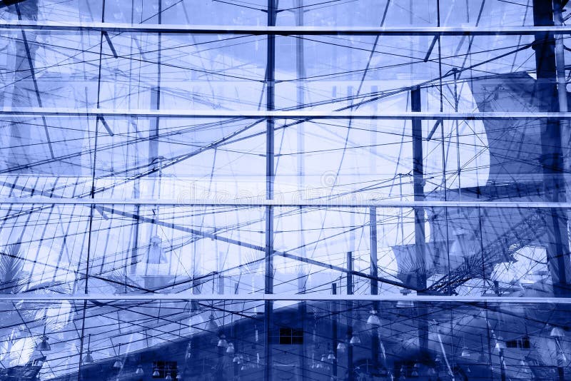 Abstract blue reflections stock photo. Image of future - 2741498