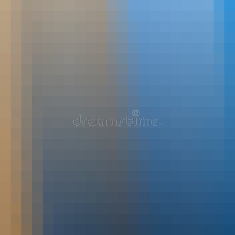 Abstract Blue Retro Gradient Mosaic Background Stock Illustration ...
