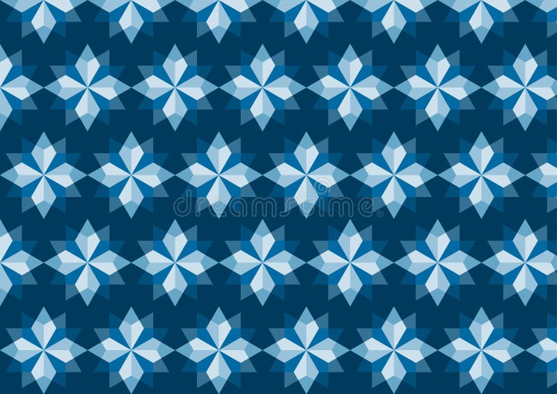 Abstract Blue Rhomboid Pattern on Dark Blue Background Stock Vector ...