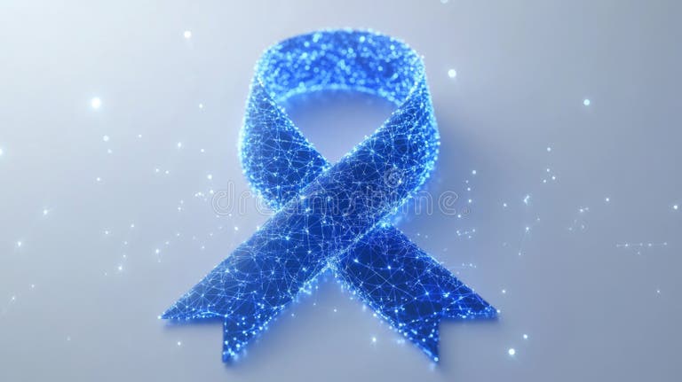 Abstract Blue Ribbon Digital Art Network Design Stock Illustration ...