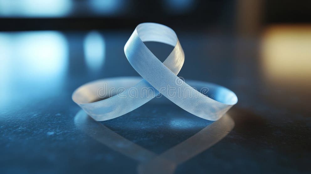 Abstract Blue Ribbon Forms a Unique Shape Stock Illustration ...