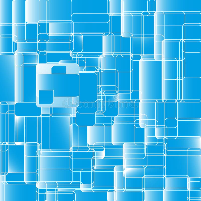 Abstract Blue Rounded Square Background. Stock Vector - Illustration of ...