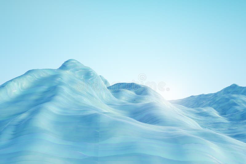 Abstract Blue Sand Landscape Backdrop with Mock Up Place. Nature ...