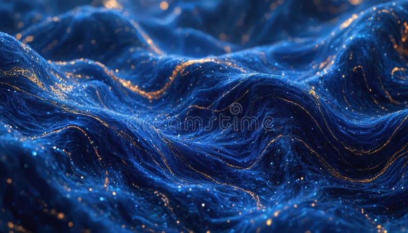 Abstract Blue Sapphire Texture Background with Smooth Wavy Lines ...