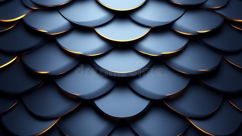 Abstract Blue Scales Golden Accents Design Stock Photos - Free ...