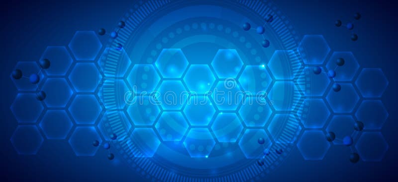 Abstract Blue Scientific Background Stock Vector - Illustration of ...