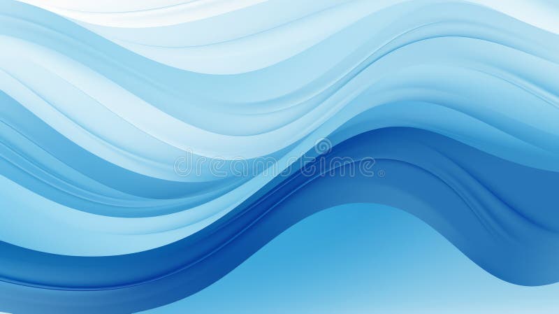 Abstract Blue Sea Wave Background AI Generated Stock Illustration ...