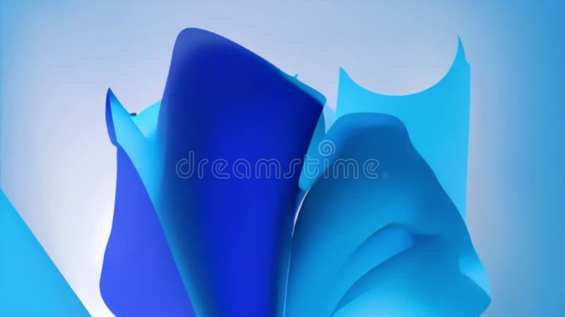 Abstract Blue Shape Against Background, Motion Graphic Stock Footage ...