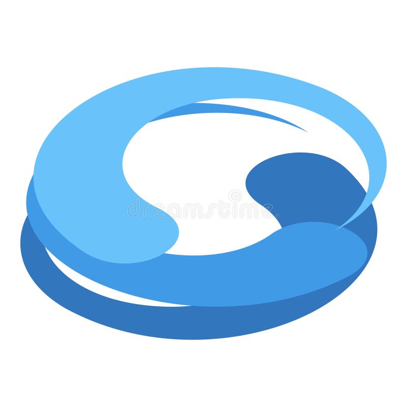 Abstract Blue Shape Forming a Circular Design Element Stock Vector ...