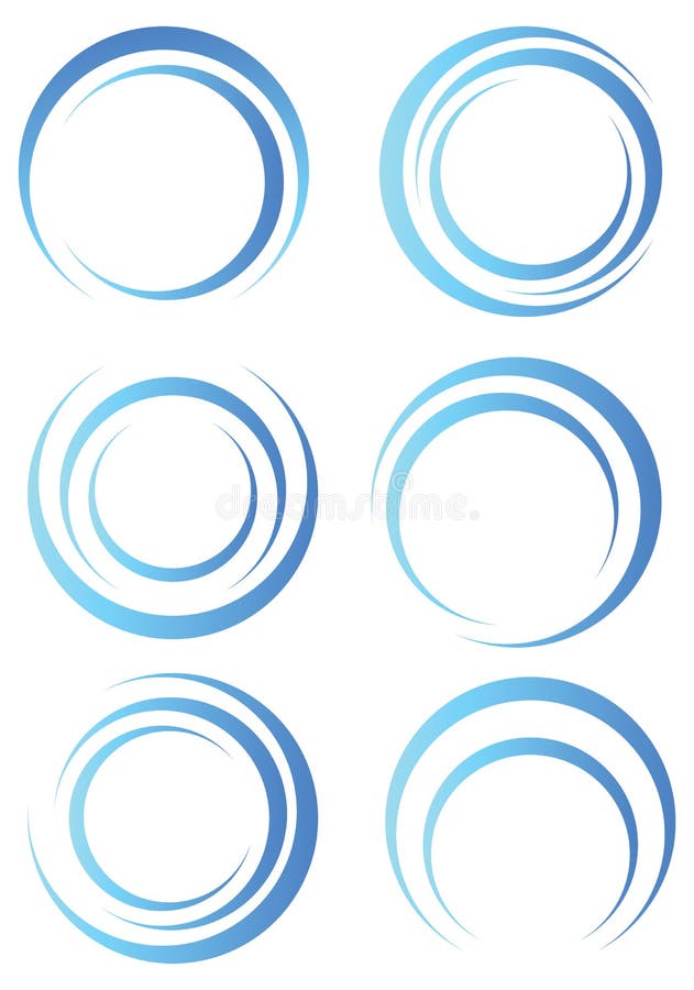 Abstract blue shapes stock vector. Illustration of graphic - 18271949