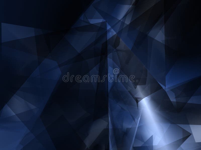 Abstract Blue Shapes Picture. Image: 4786627