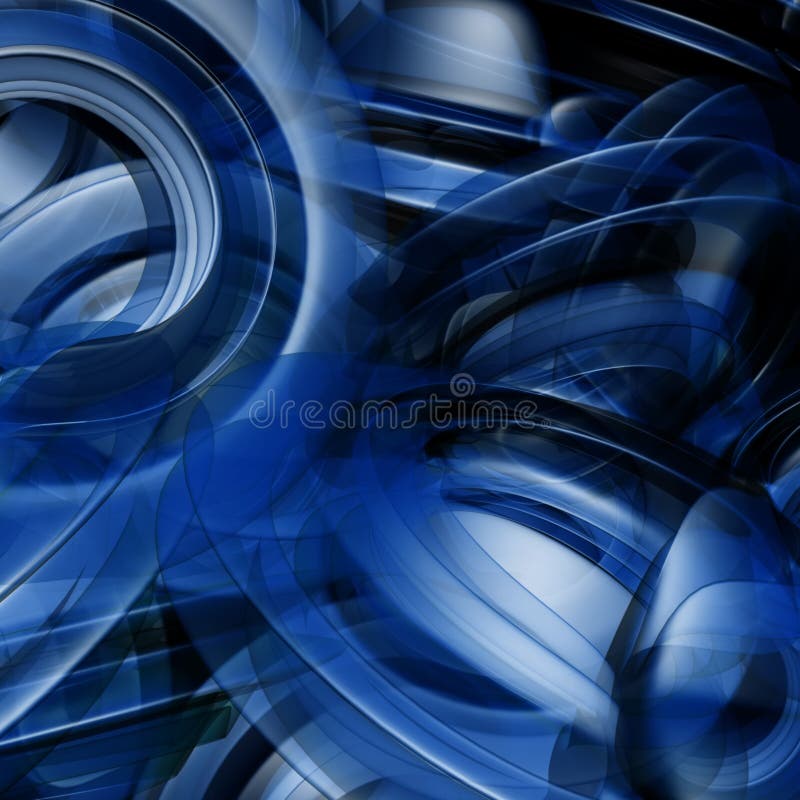 Abstract blue shapes stock illustration. Illustration of theme - 5256229