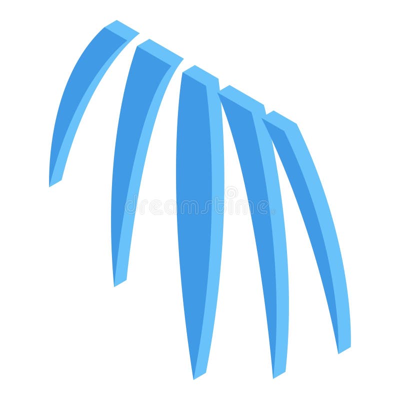 Abstract Blue Shapes Creating Modern Minimalist Design Element Stock ...