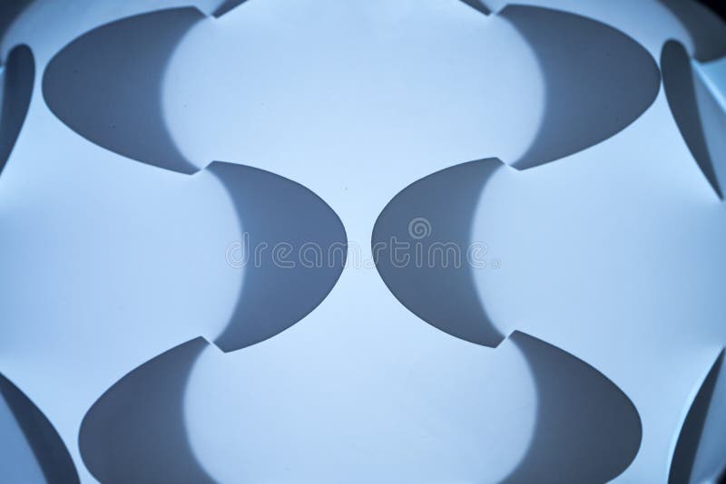 Abstract Blue Shapes of Glowing Dim Light Stock Photo - Image of deep ...
