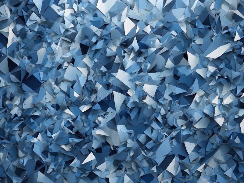 Abstract Blue Shattered Glass Explosion Texture Stock Illustration ...