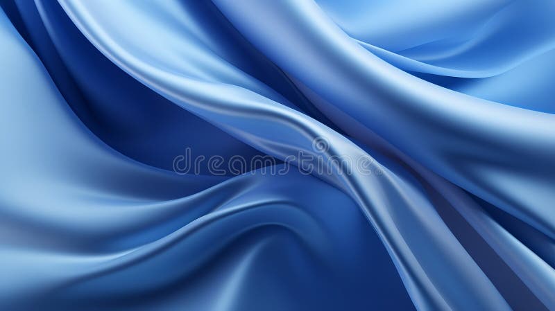 Abstract Blue Silk Background. 3d Render, 3d Illustration., Abstract ...