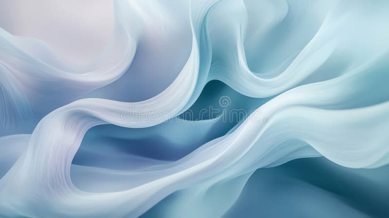 Abstract Blue Silk Wave Pattern, Artistic Background. Elegance and ...
