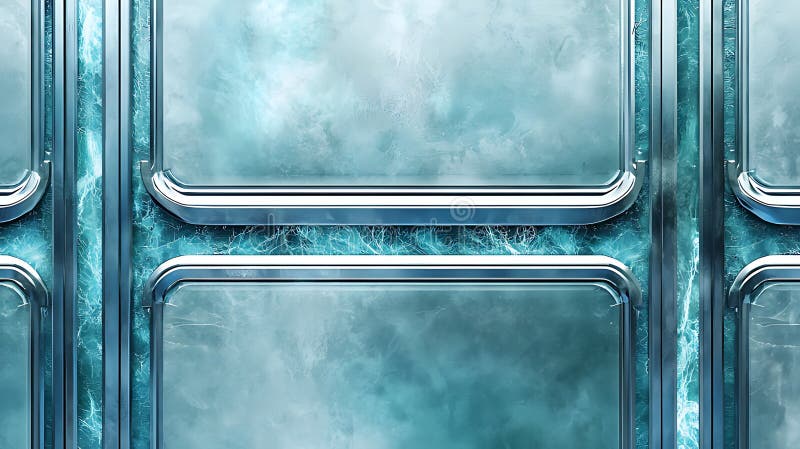 Abstract Blue and Silver Background with a Futuristic Design Stock ...