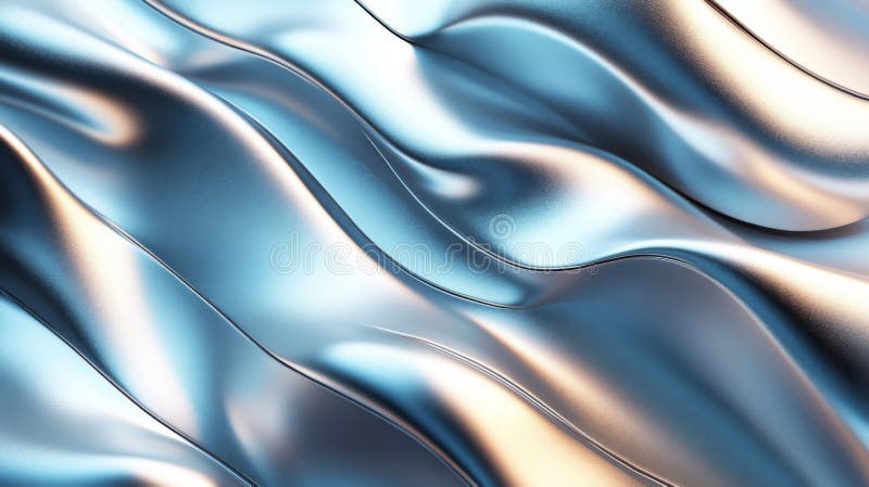 Abstract Blue and Silver Metallic Fabric Texture Stock Illustration ...