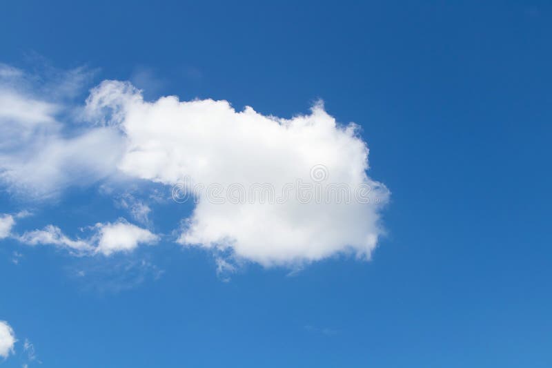 Abstract Blue Sky Background with Tiny Surrounded by Small Cloud. Stock ...