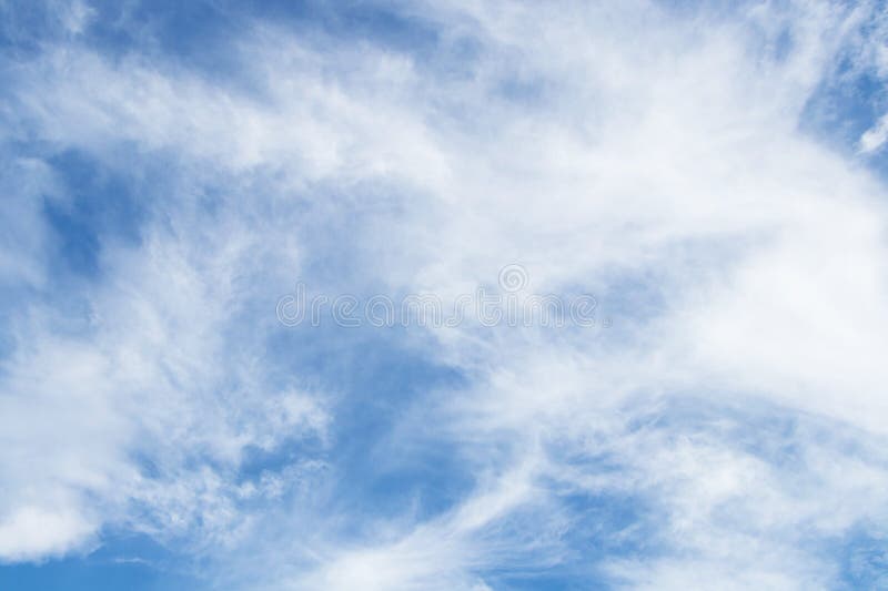 Abstract Blue Sky Background with Tiny Surrounded by Small Cloud. Stock ...