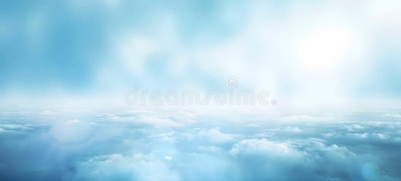 Abstract Blue Sky Clouds Background for Design Stock Illustration ...
