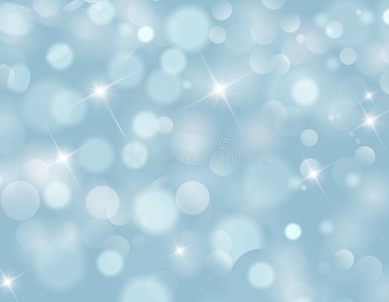 Abstract Blue Sky Light Bokeh Background Texture Stock Illustration ...