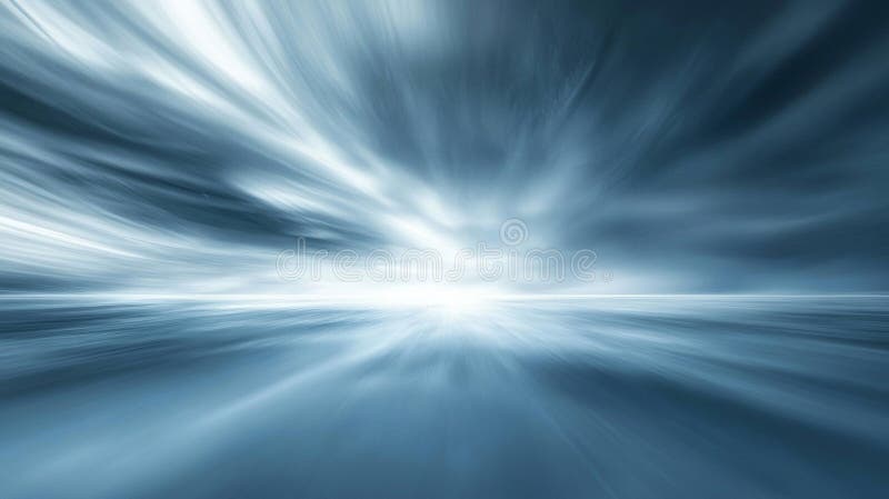 Abstract Blue Sky Motion Blur Landscape Stock Illustration ...