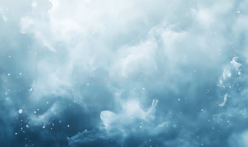 Abstract Blue Smoke Background, Ethereal Clouds, Soft Textures, Light ...