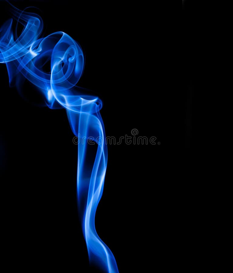 Abstract Blue Smoke on Black Stock Photo - Image of backdrop, cigar ...