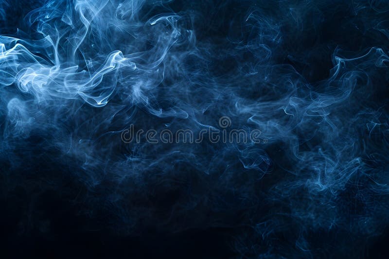 Abstract Blue Smoke on a Dark Background. Texture Stock Illustration ...