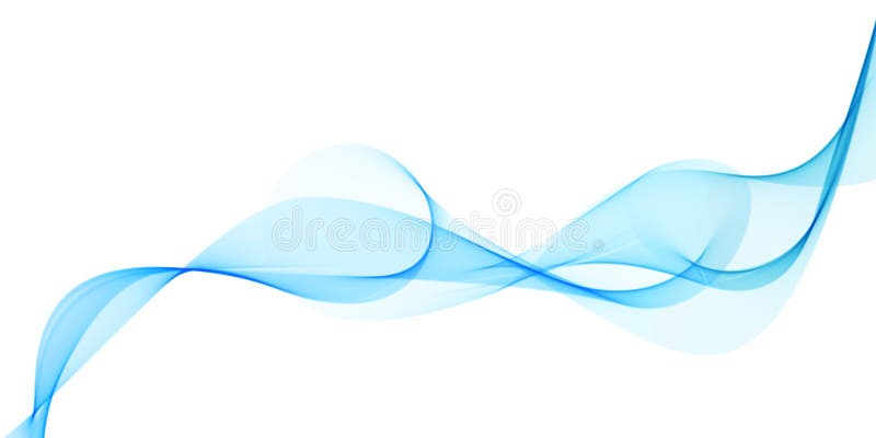 Abstract Blue Smoke Horizontal Flow Stock Vector - Illustration of ...