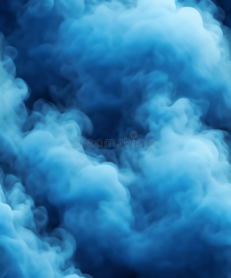Abstract Blue Smoke Texture. Steam, Cloud Realistic Texture Stock ...