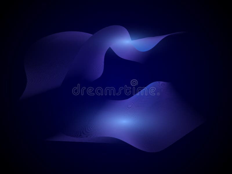 Abstract Blue Soft Ribbons stock vector. Illustration of soft - 71477701