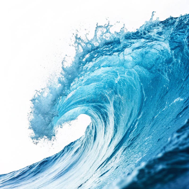 Abstract Blue Sound Wave Isolated on Black Background Stock ...