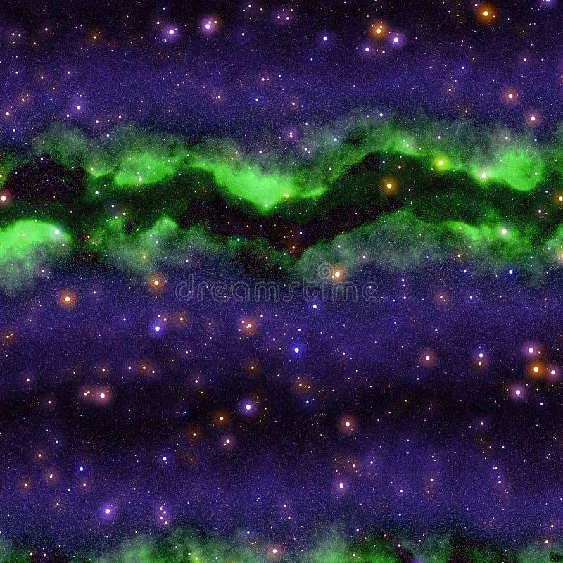 Abstract blue space nebula stock illustration. Illustration of cosmos ...