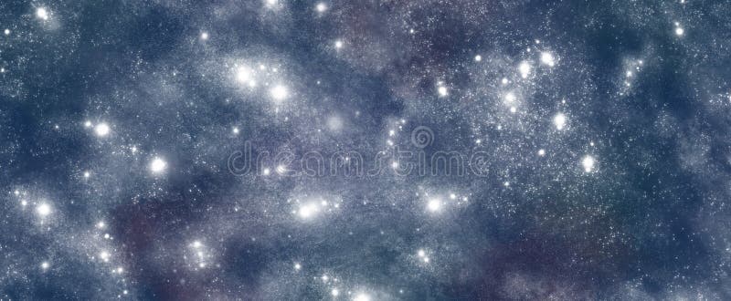 Abstract Blue Space Vintage Background with Stars Stock Illustration ...