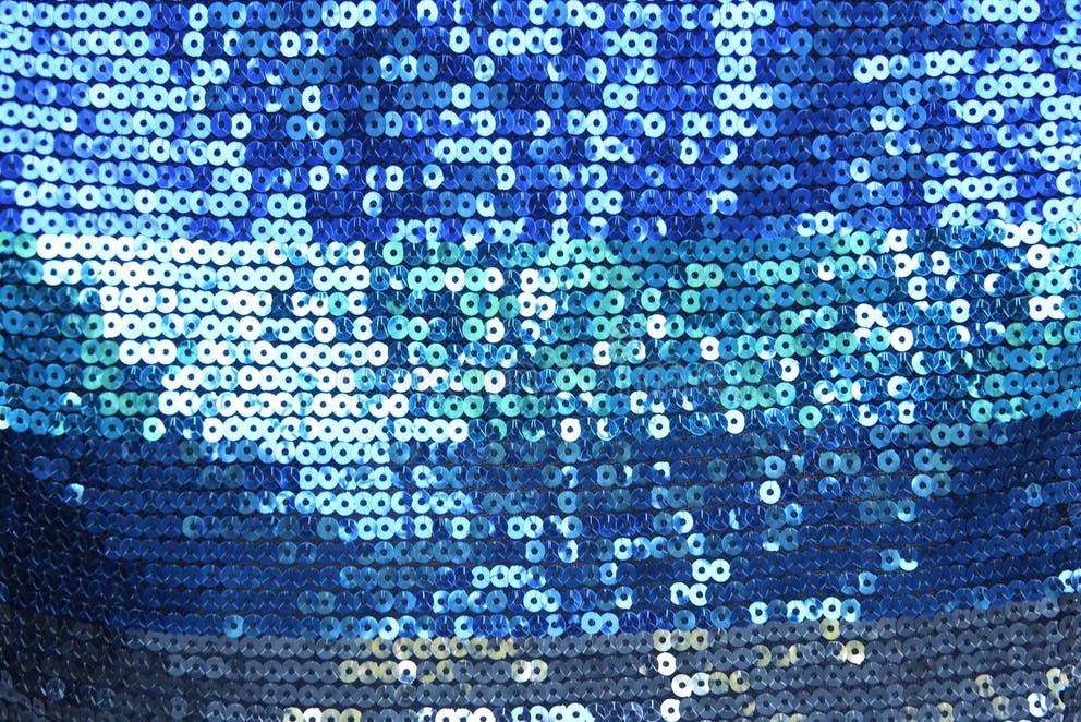 Abstract Blue Spangles Background. Stock Photo - Image of blinking ...