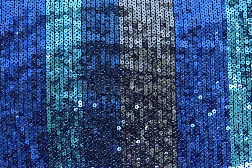 Abstract Blue Spangles Background. Stock Image - Image of fashion ...